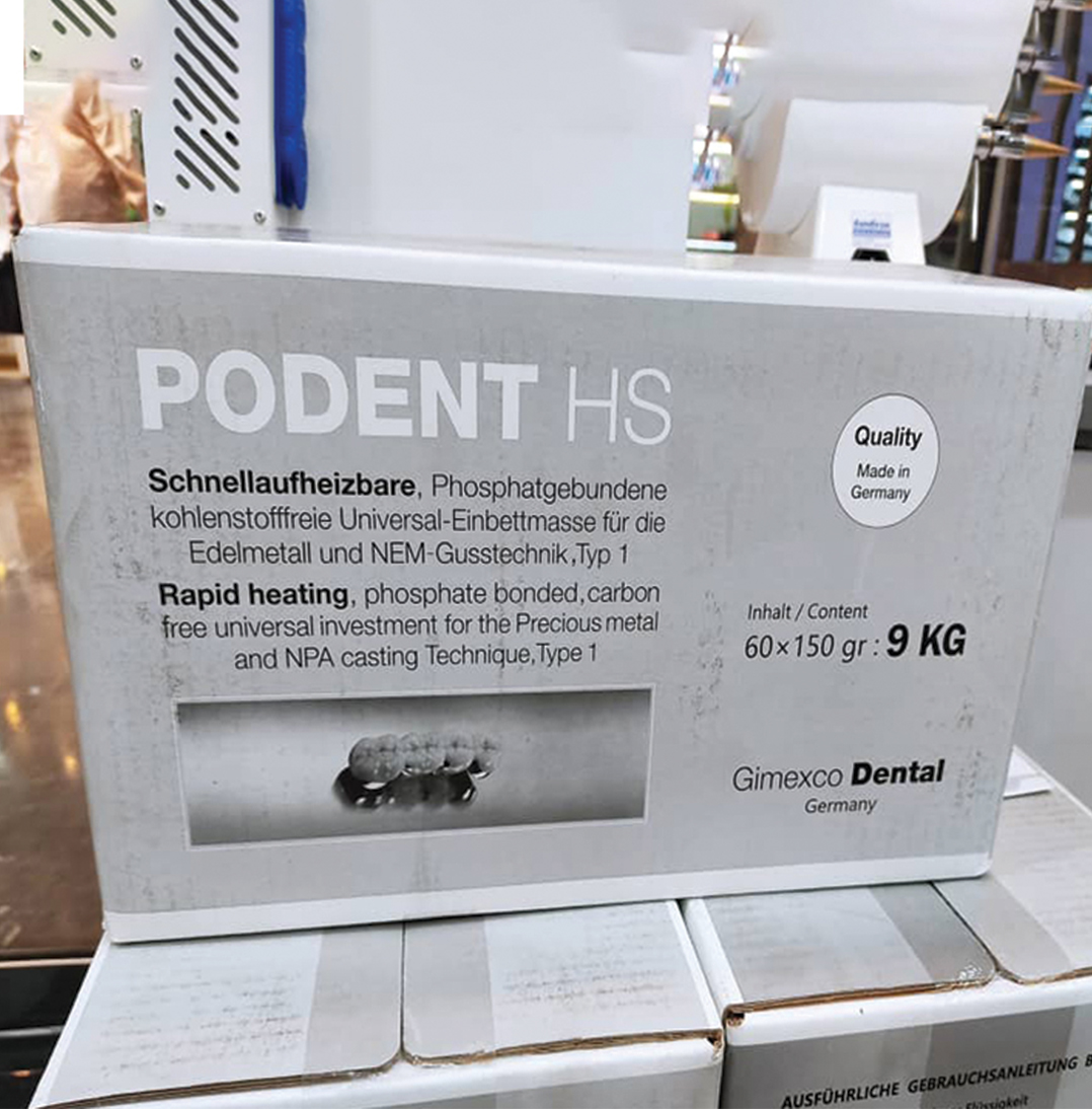 گچ سیلندر podent - میودنت | مرجع خرید مواد دندانسازی